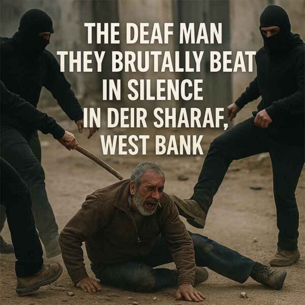 The Deaf Man They Brutally Beat in Silence in Deir Sharaf, West Bank ...